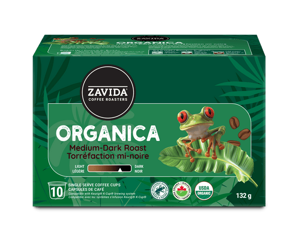 Organica Rainforest Alliance Dark Roast Single Serve Coffee| Zavida Coffee